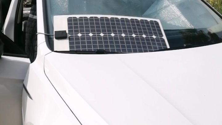 轿车太阳能板发电,12 V主副电瓶不断电,48V电瓶升压控制器充电