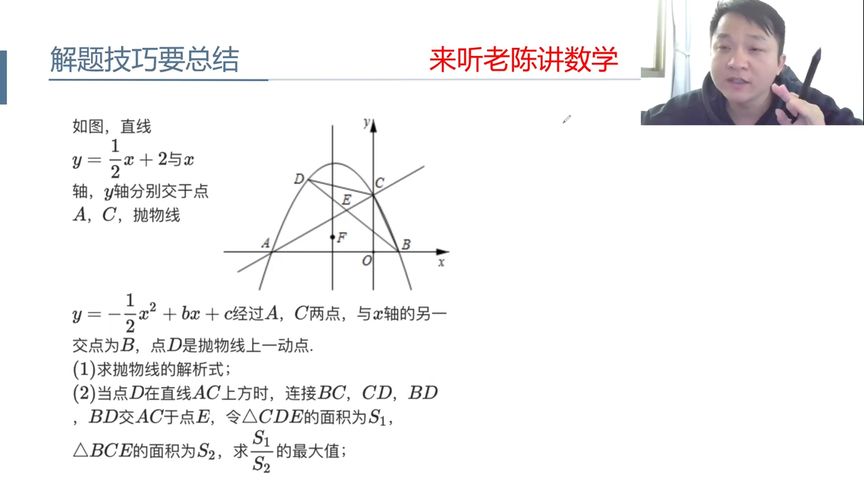 中考压轴二次函数与相似三角形结合题型,解题技巧总结