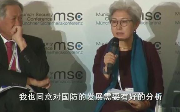 本届慕尼黑安全会议傅莹cut:战斗力有点可怕