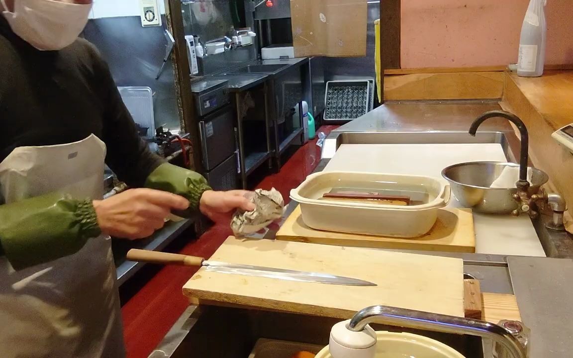 【日料刀工系列】长崎平户惠比寿亭料理准备篇,业务用日本厨刀的...