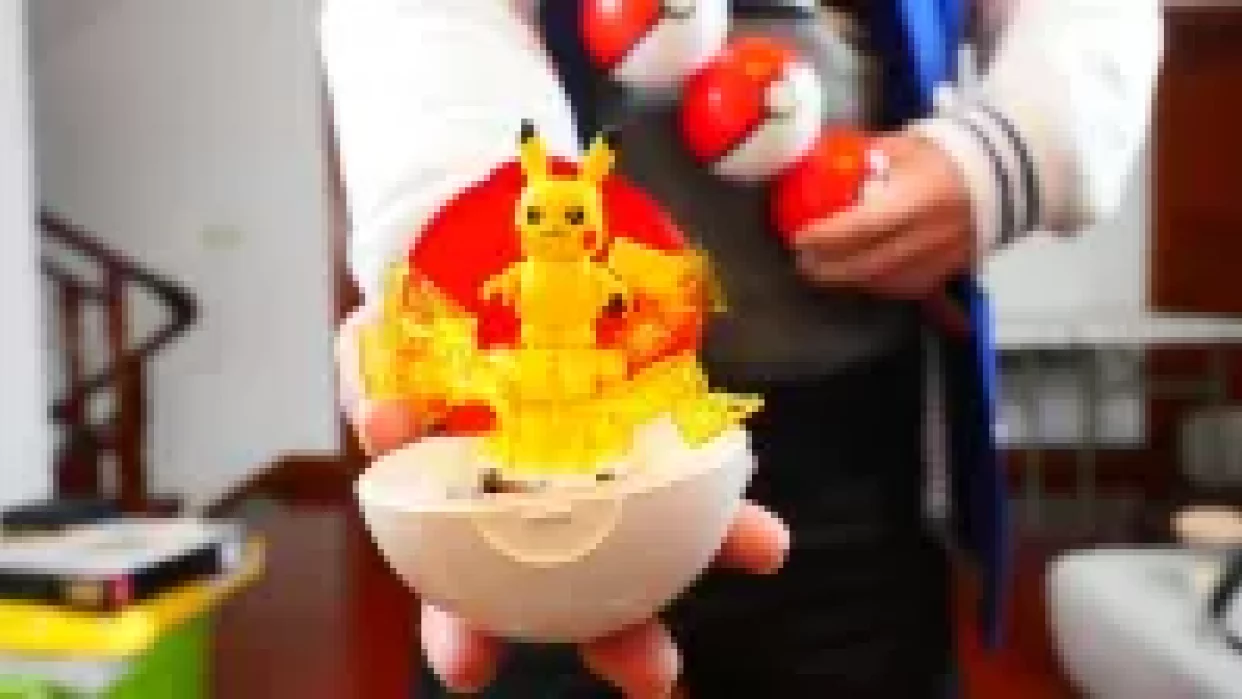 积木玩具搭建与评测 第203集 圆你宝可梦训练师之梦:启蒙积木精灵宝...