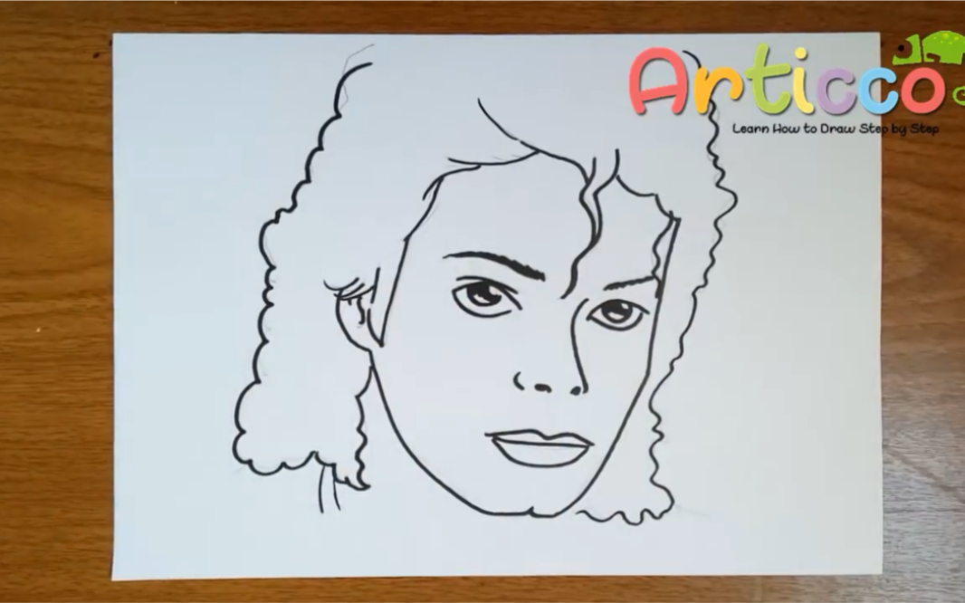 教你如何画一个迈克尔杰克逊(怎么样你学会了没)