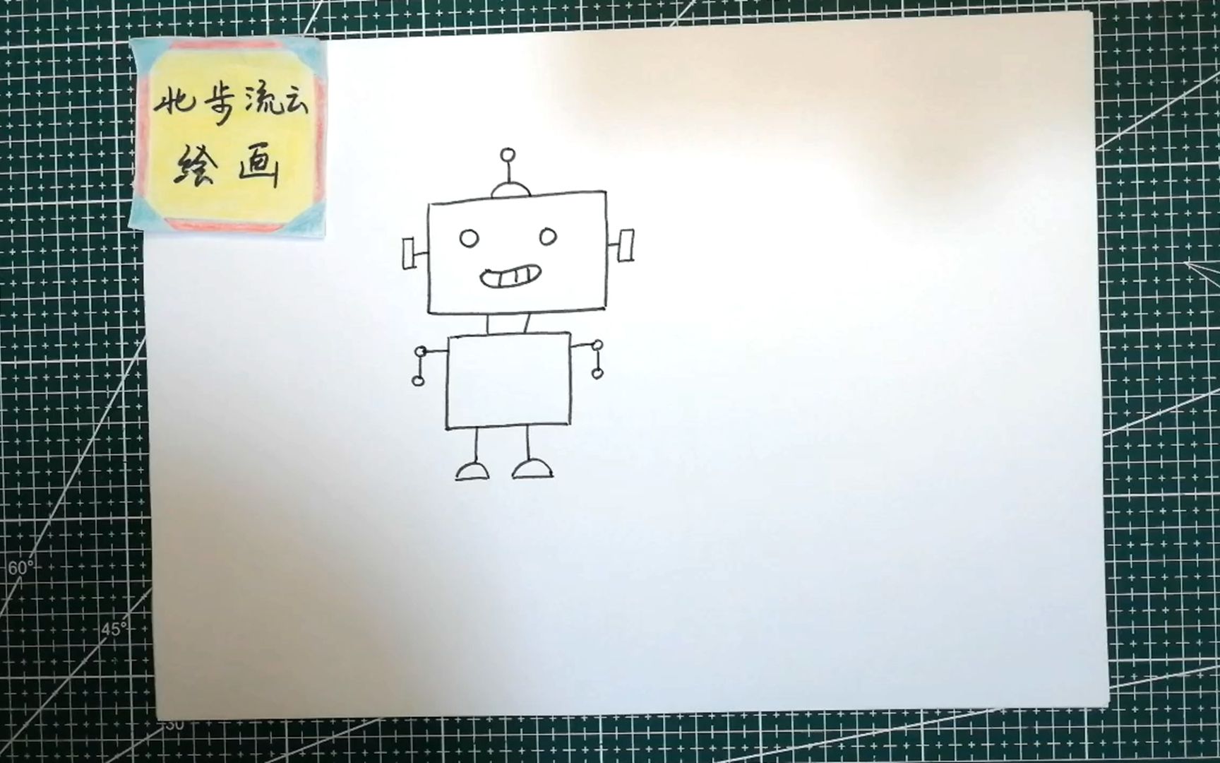 儿童简笔画素材:机器人简笔画,幼儿绘画步骤