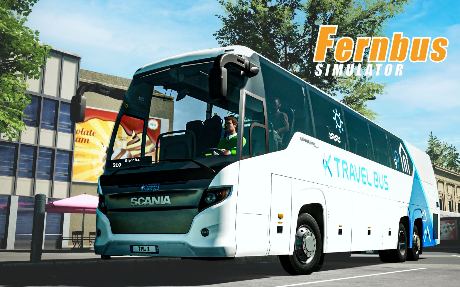 ...公路行驶着前往比亚里茨 | 长途客车模拟-法国#17|Fernbus Simulator