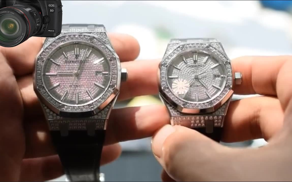 百达翡丽满天星 R8百达翡丽鹦鹉螺满天星陀飞轮腕表 全钻腕表细节评测