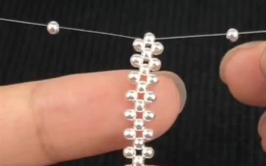 手工编织戒指制作过程,用鱼线就能完成
