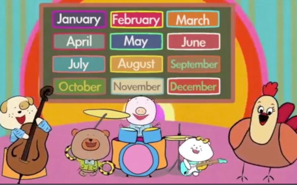 Months of the year 一首歌学会1月到12月的英文单词