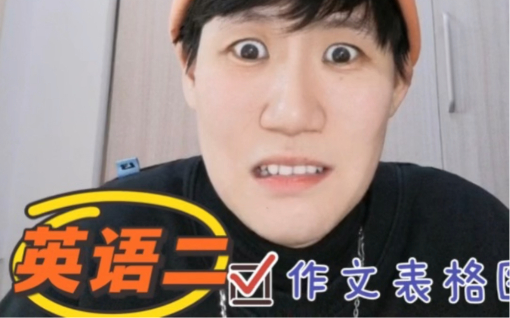 考研|英语二|大作文—【表格】—怎么看