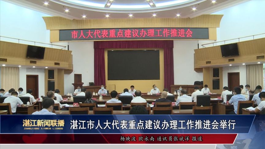 湛江市人大代表重点建议办理工作推进会举行
