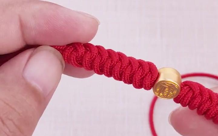 【绳结教程】编绳之金刚结手链的编织方法,一款幸福感满满的手绳