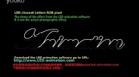 发光字动画效果制作,发光字效果设计,LED文字动画,LED效果,LED动画...