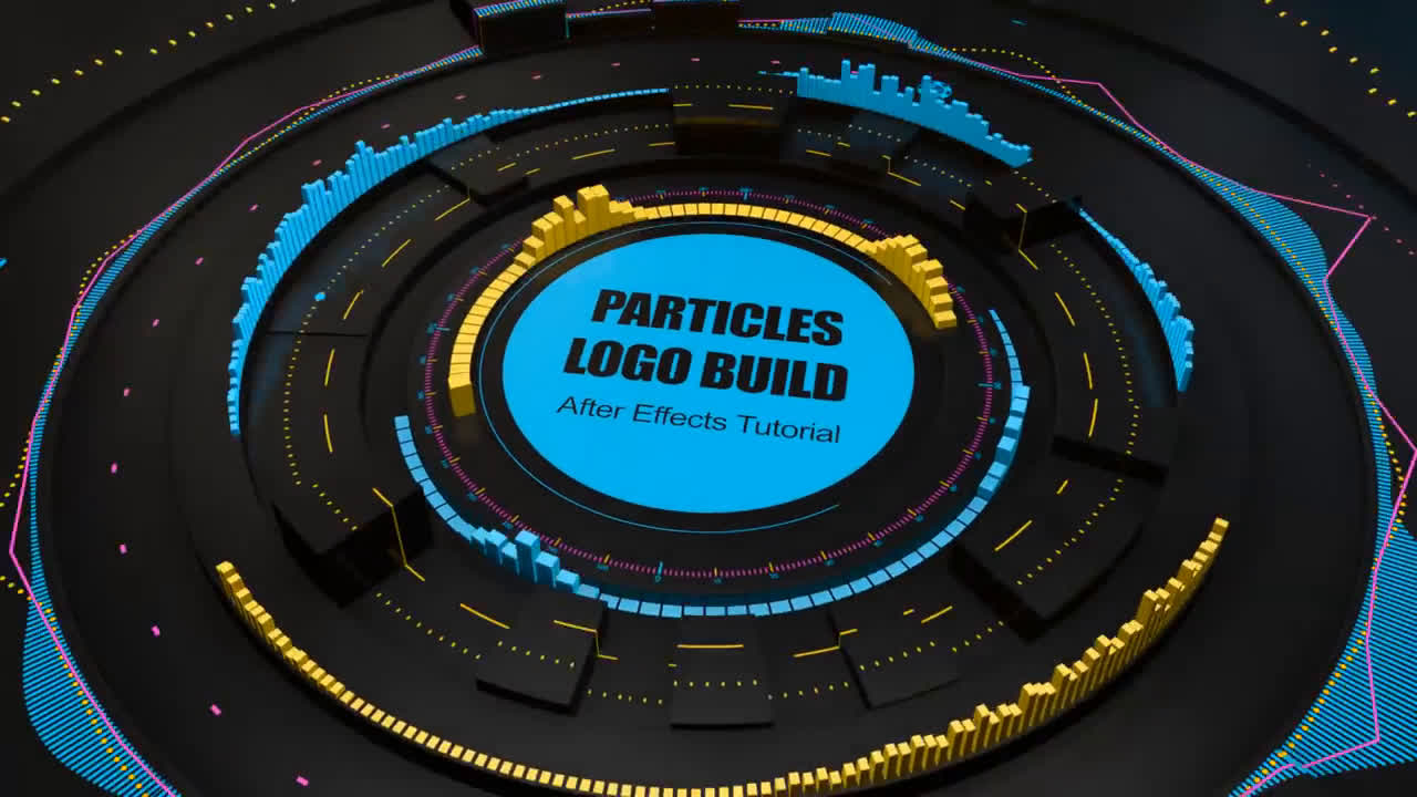 AE 3D粒子构成Logo教程|After Effects Tutorial - 3D Particle Logo Bu