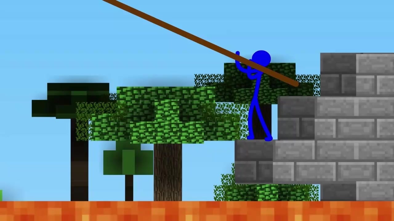 MC动画:火柴人VS我的世界 岩浆之灾