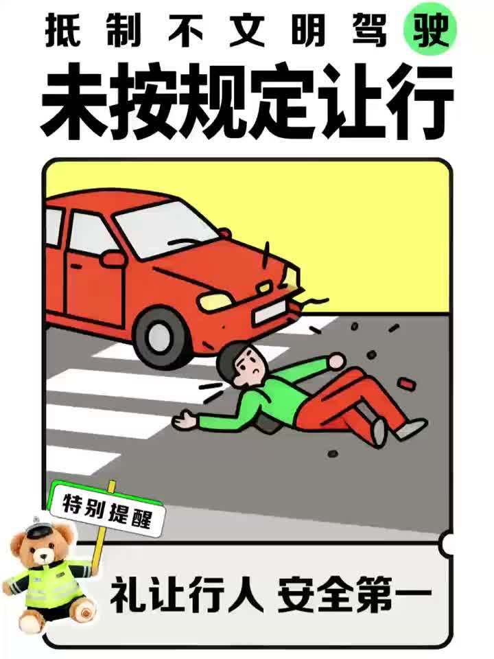 今天是全国交通安全日,一起抵制不文明驾驶行为!