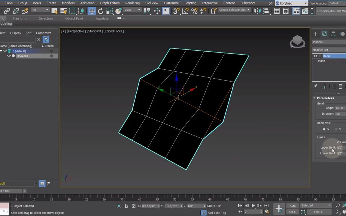 3DMax 教学:弯曲和扭曲修改器