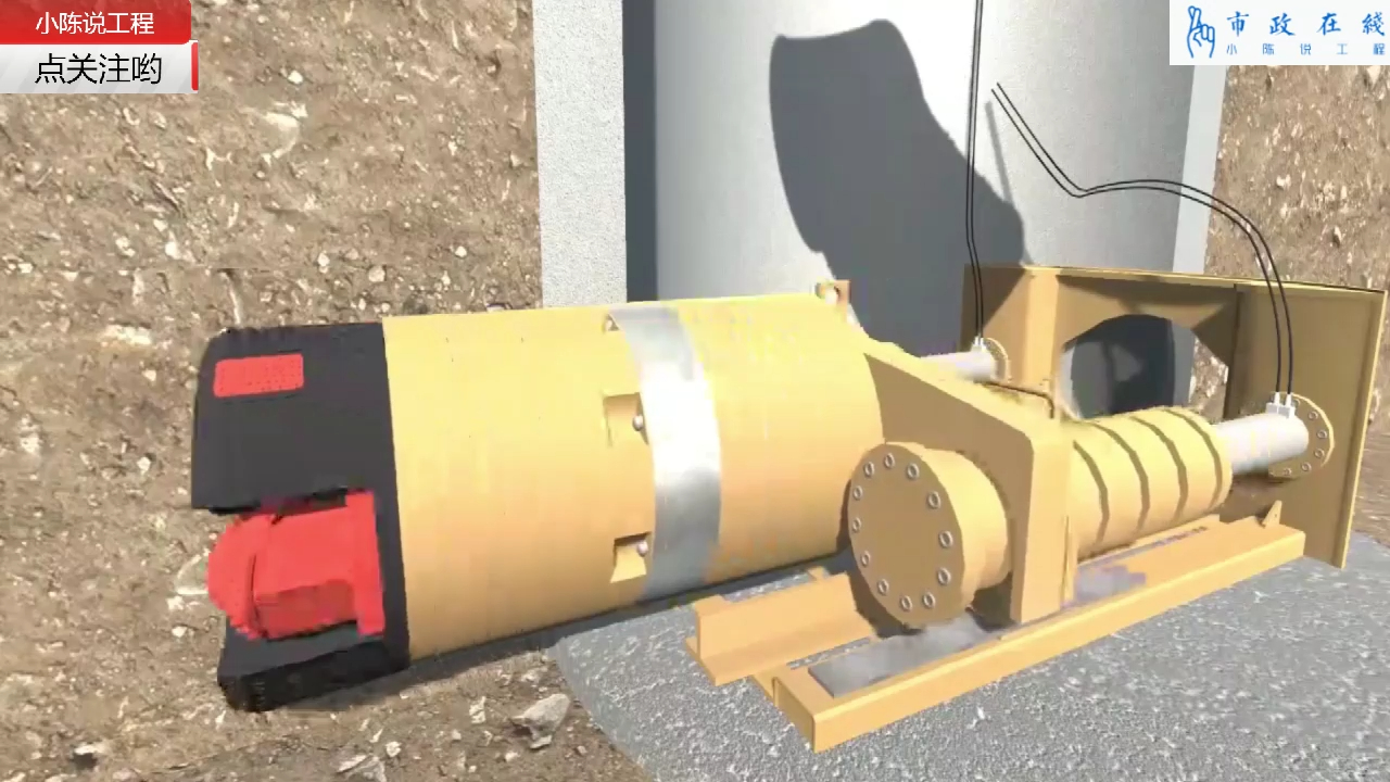 许多人不知道沉井顶管是如何施工的,这么棒的施工模拟动画它来了