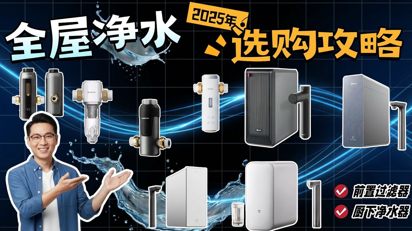 【一篇讲清全屋净水】2025年前置过滤器+净水器超全避坑指南!全屋...