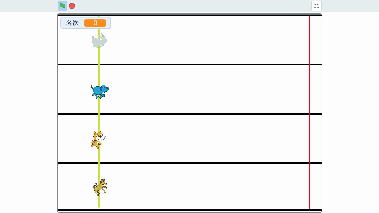 【Scratch案例演示】萌宠乐园运动会跑步