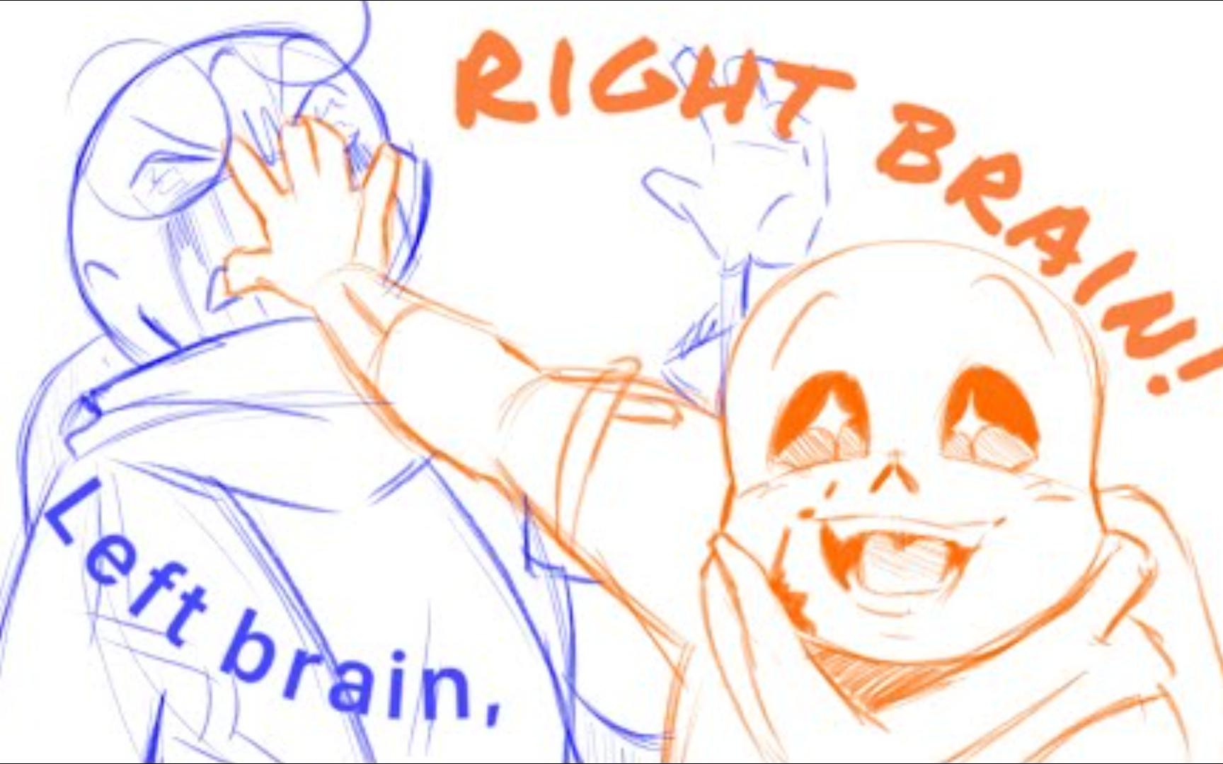 【Undertale动画/中文字幕】当Error和Ink成为Sans的左脑和右脑-