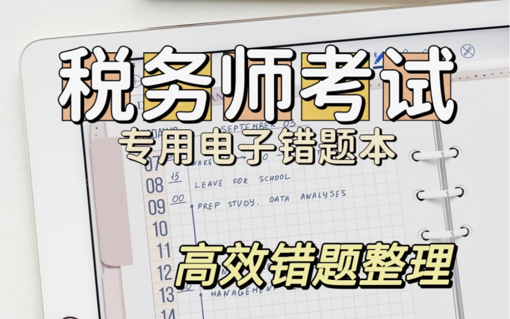 税务师考试/错题整理/注会CPA税法/无纸化学习/错题本/GoodNotes /not...