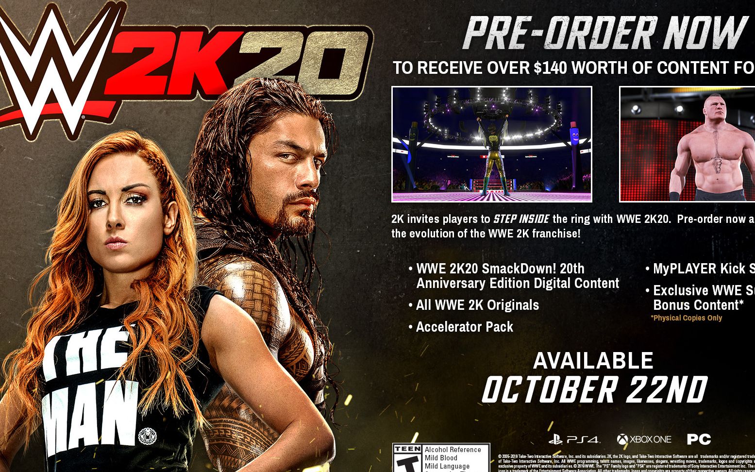 体育模拟摔角格斗游戏《WWE2K20》先看看再说吧