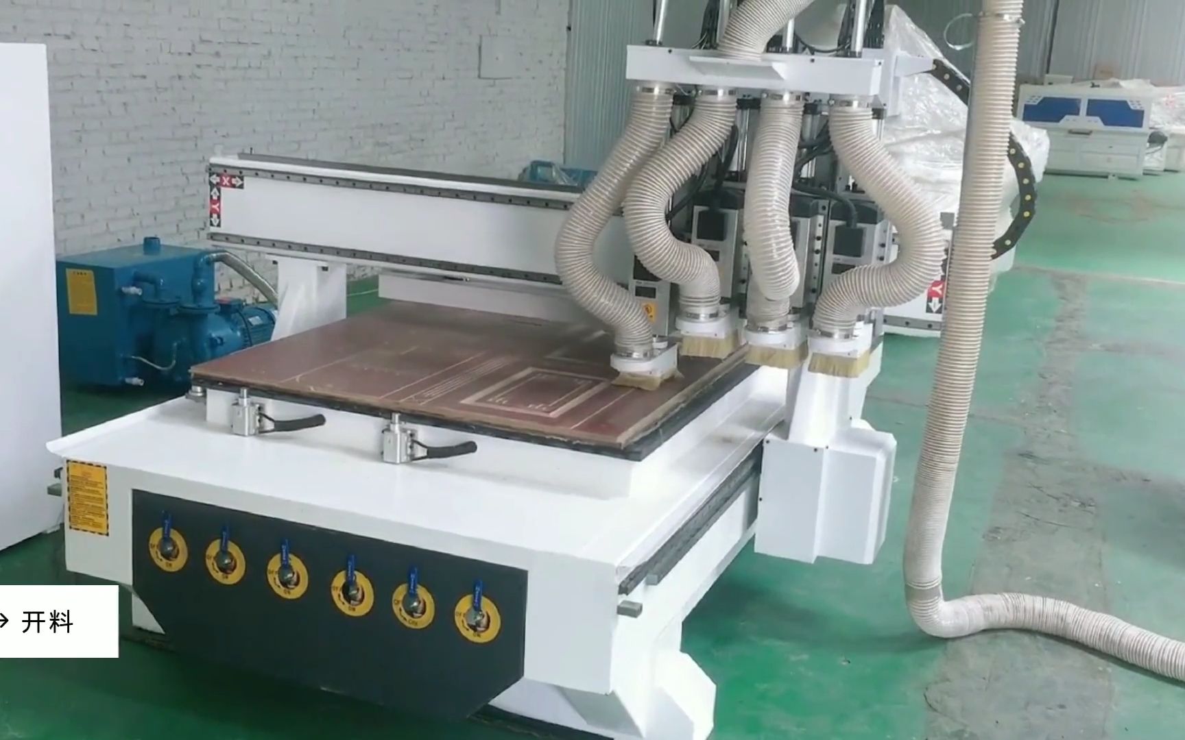 全自动封边机开料机数控雕刻机家具厂设备家具生产流水线演示教程...