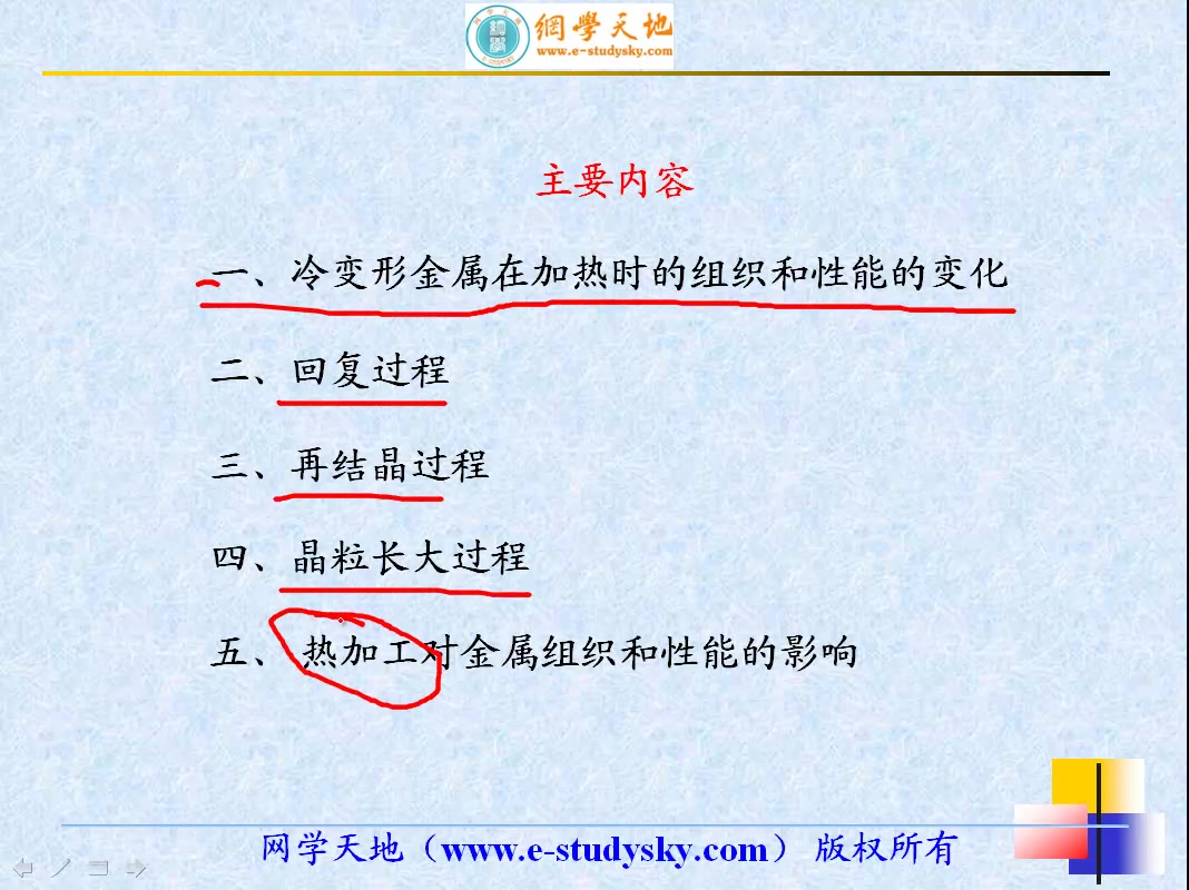 第八讲 回复再结晶 上
