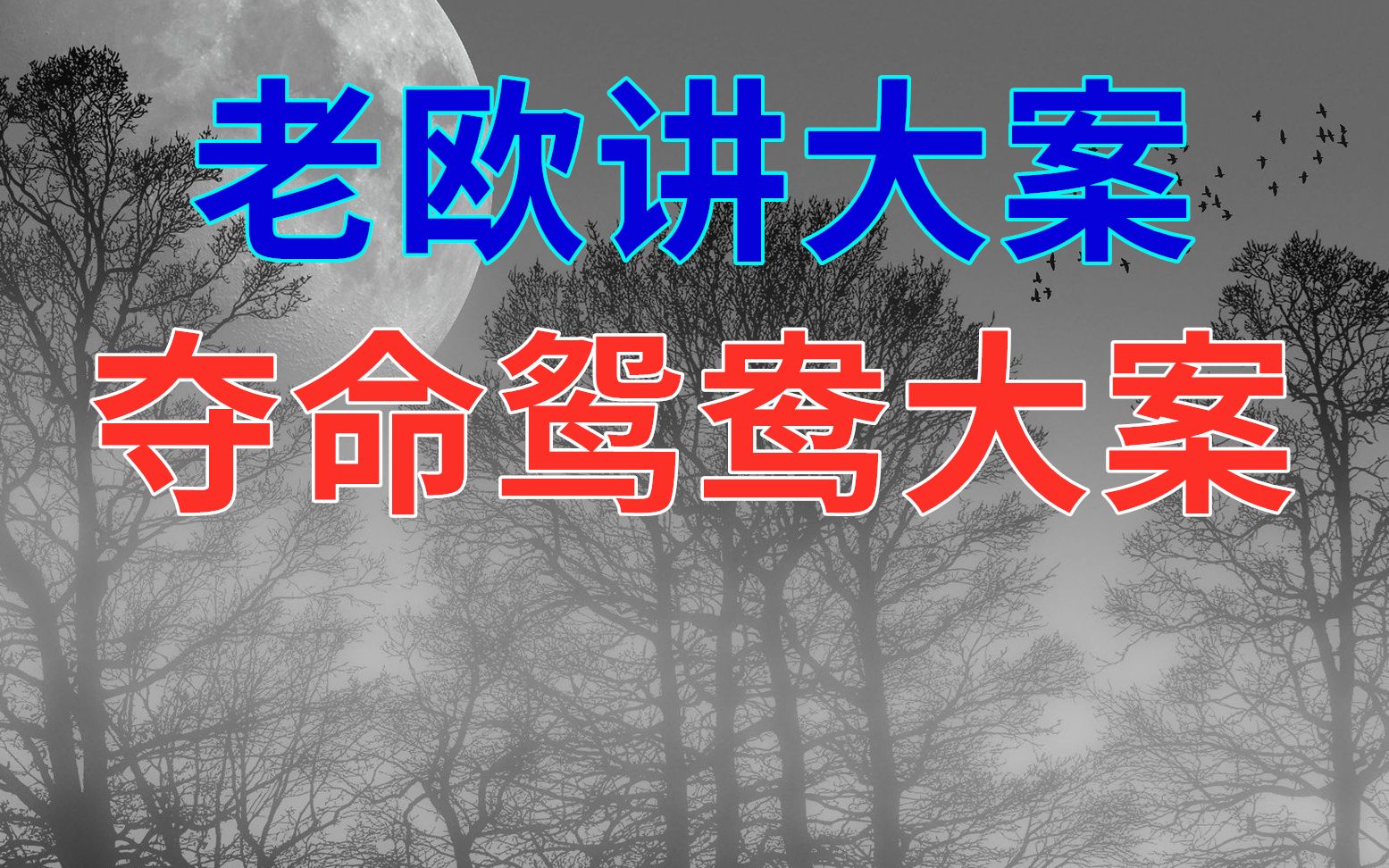 老欧讲大案《吉林夺命野鸳鸯案》 | 刑事大案纪实 | 大案要案记录 | 老欧...