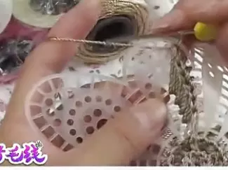 【娟子毛线】钩针视频 沙发坐垫蝴蝶片 第15集 钩针编织花样