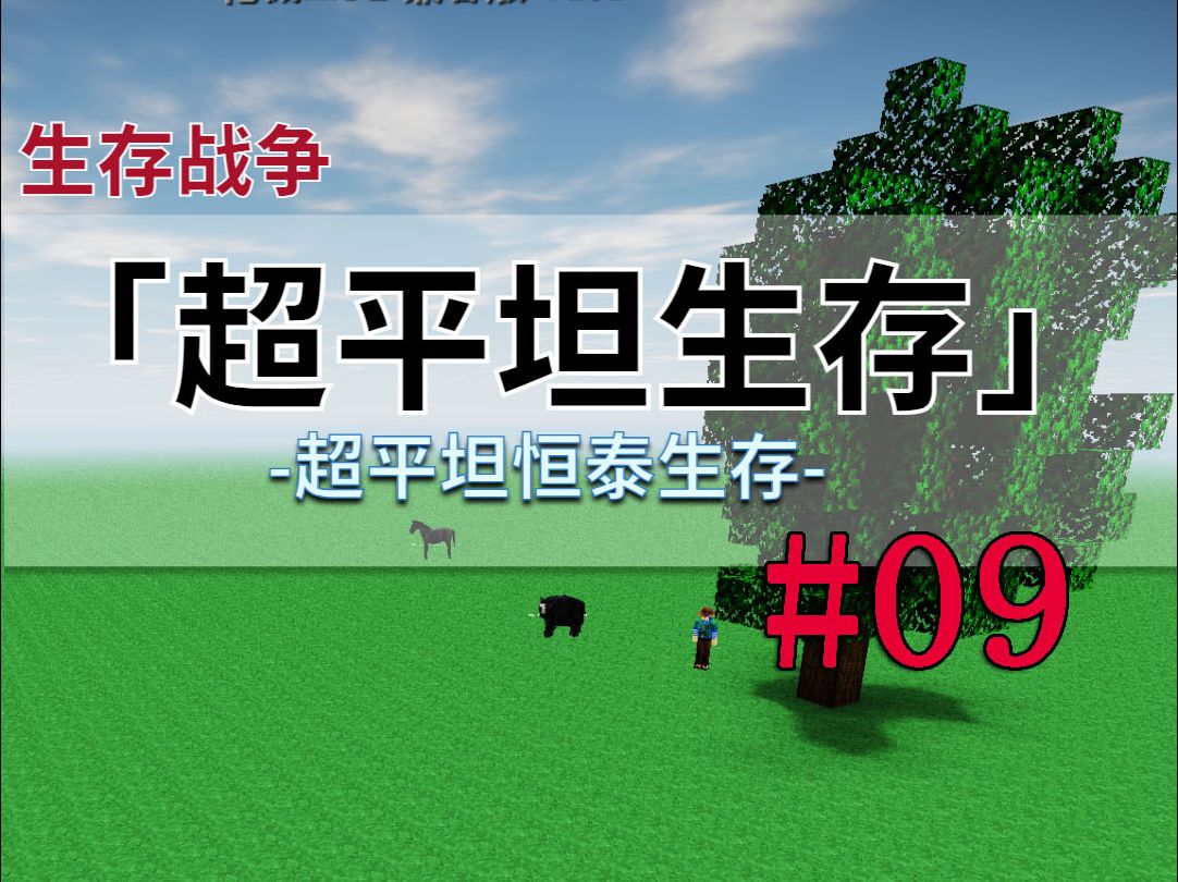 在这个超平坦的世界里面,我们将如何生存下去?_哔哩哔哩bilibili_我的...