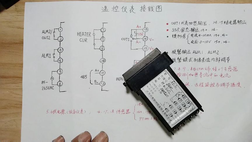 温控仪表接线图不认识,今天我们一起学习一下,温控仪表的铭牌。