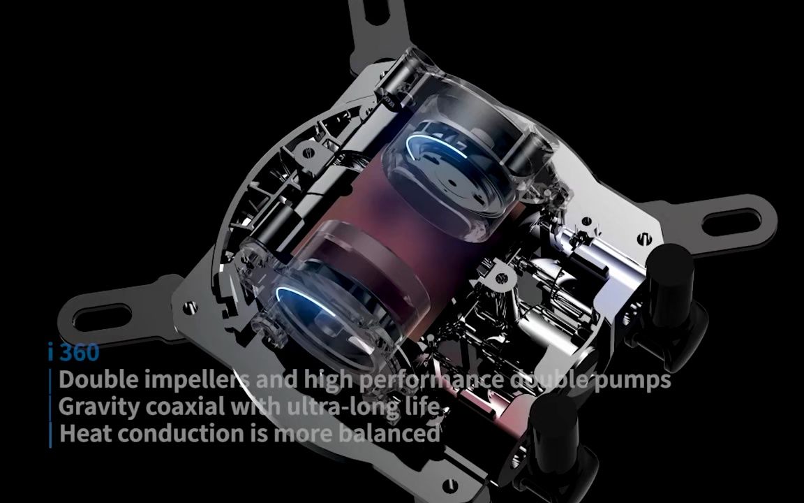 电脑水冷散热器产品动画介绍视频#产品动画#三维动画#c4d动画#三维...