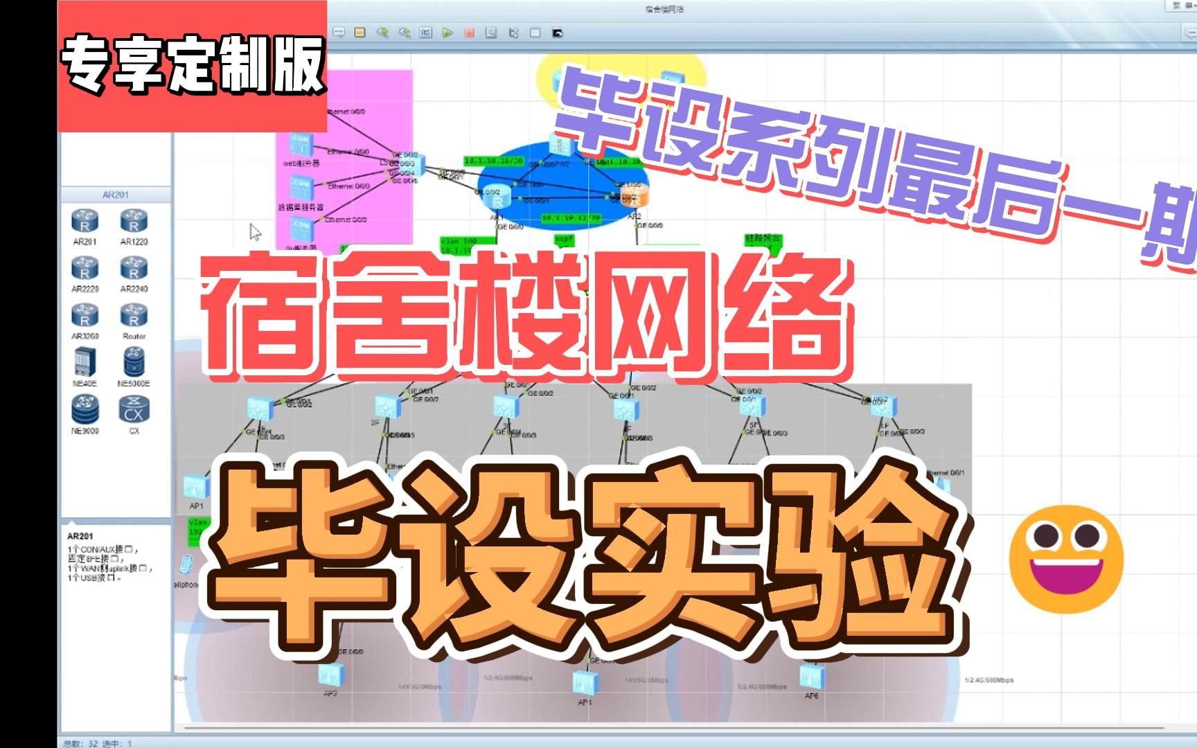 【网络工程毕业设计】毕设系列-宿舍楼网络实验测试验证-系列完结