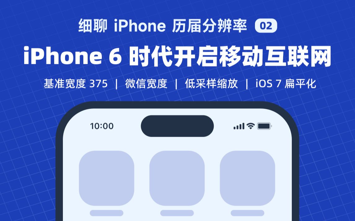 UI 设计教程 细聊 iPhone 历届分辨率 02:iPhone 6 时代开启移动互联网...