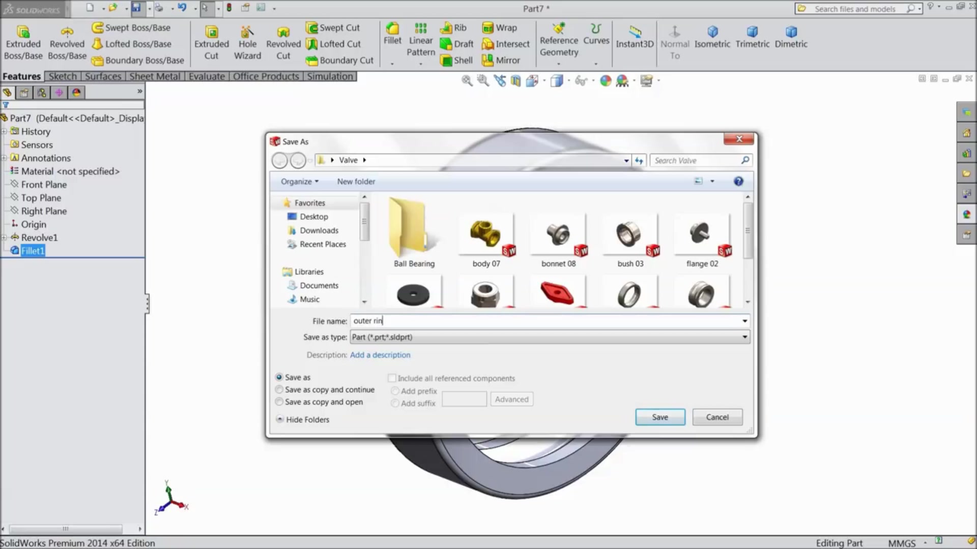 SOLIDWORKS 轴承建模教程