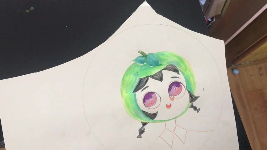 简单易学的彩铅画,青苹果姐姐,我家宝宝最喜欢的一个