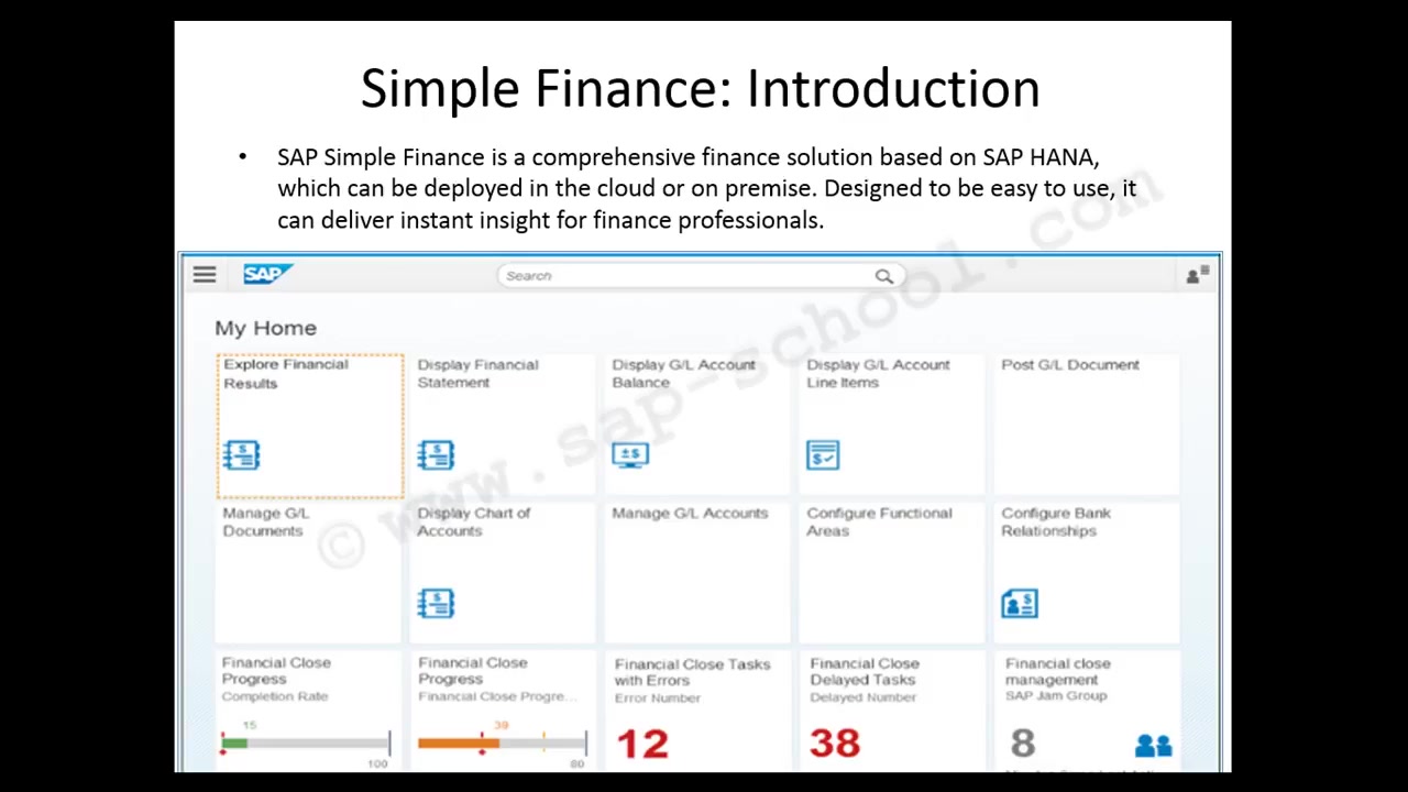SAP在财务会计中实操SAP S_4 Hana _ Simple Finance Overview
