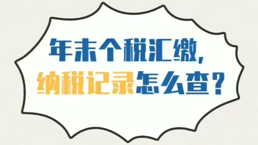 年末了,个税汇算清缴,纳税记录怎么查?赶快来学习吧!