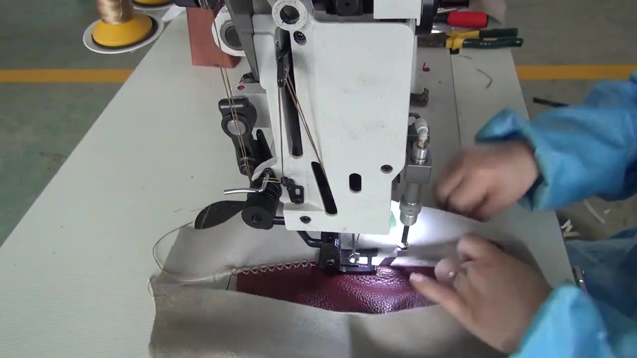 沙发套拐角怎么缝(压明线拐弯技巧)