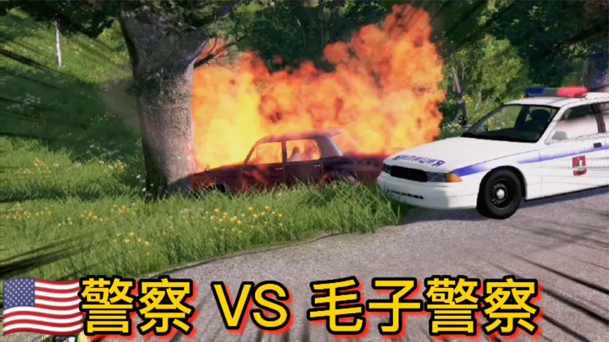 车祸模拟器241 美国Police执法 VS 战斗民族执法 你更爱哪个?