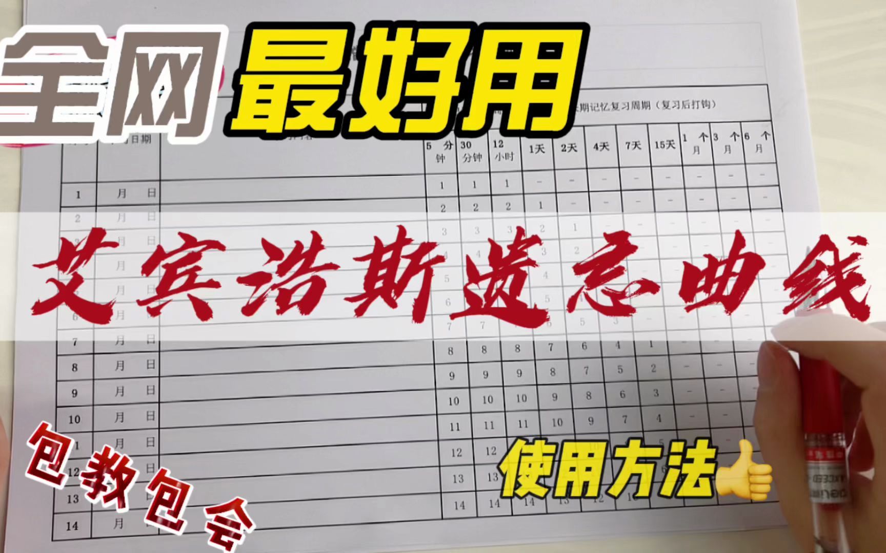 【23考研必看】艾宾浩斯遗忘曲线该怎么用?讲解视频来啦!2分钟教会...