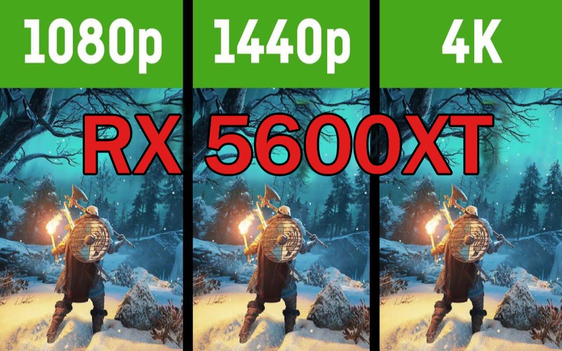 1080P vs 1440P vs 2160P 游戏帧数对比 RX 5600XT 6G + i7-8700K ...