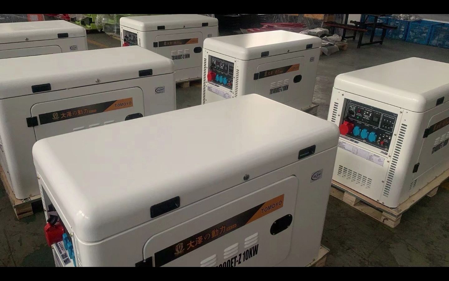 TO14000ET大泽动力10kw静音柴油发电机检测成功出厂杨景景拍摄