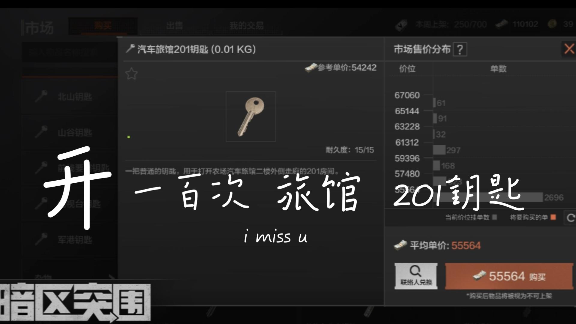 【暗区突围】开一百次农场封锁201钥匙,看看这把钥匙的含金量!