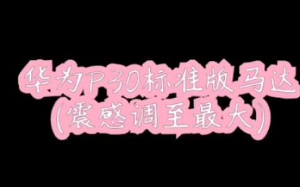 【数码分享】华为P30标准版马达测试嗡嗡嗡.(前方建议调大音量)