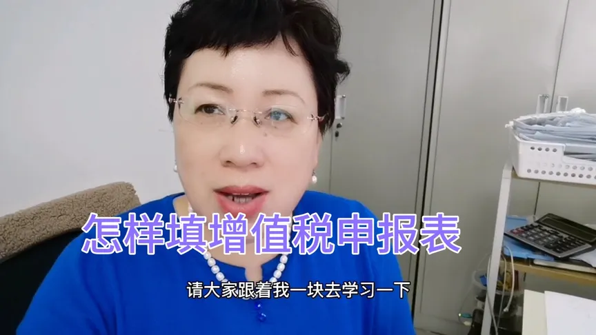 怎样填增值税申报表?我给大家演示一下!
