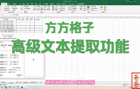 方方格子,高级文本提取功能,第二篇