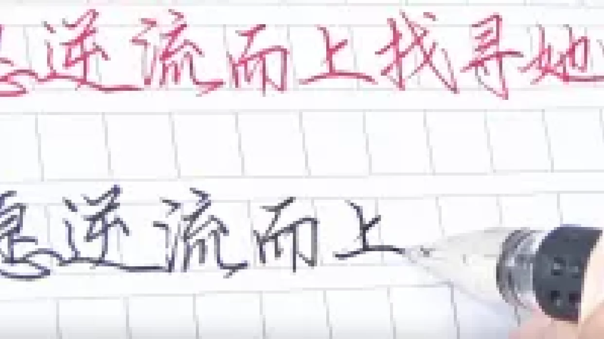 钢笔和中性笔写字对比!你能看出区别吗?练硬笔书法你会选哪种?