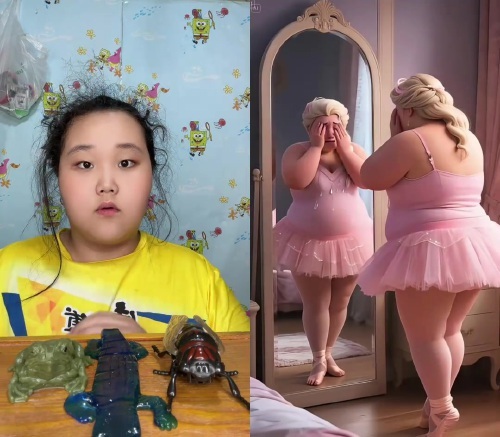 生活中的我与动画人物的我