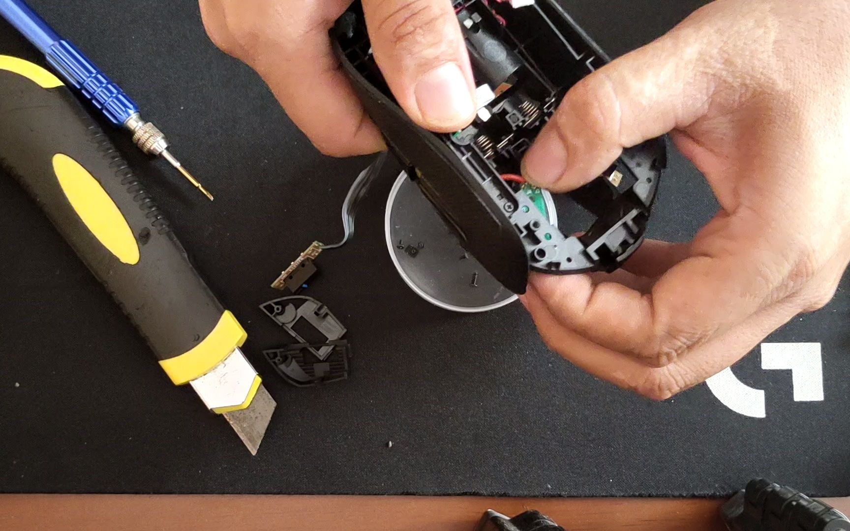 罗技G603更换按键板